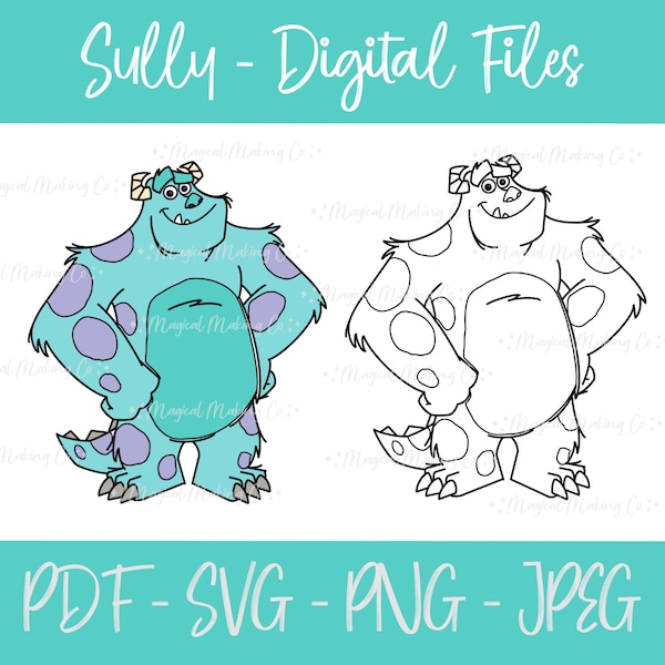 Sully Svg - Etsy UK