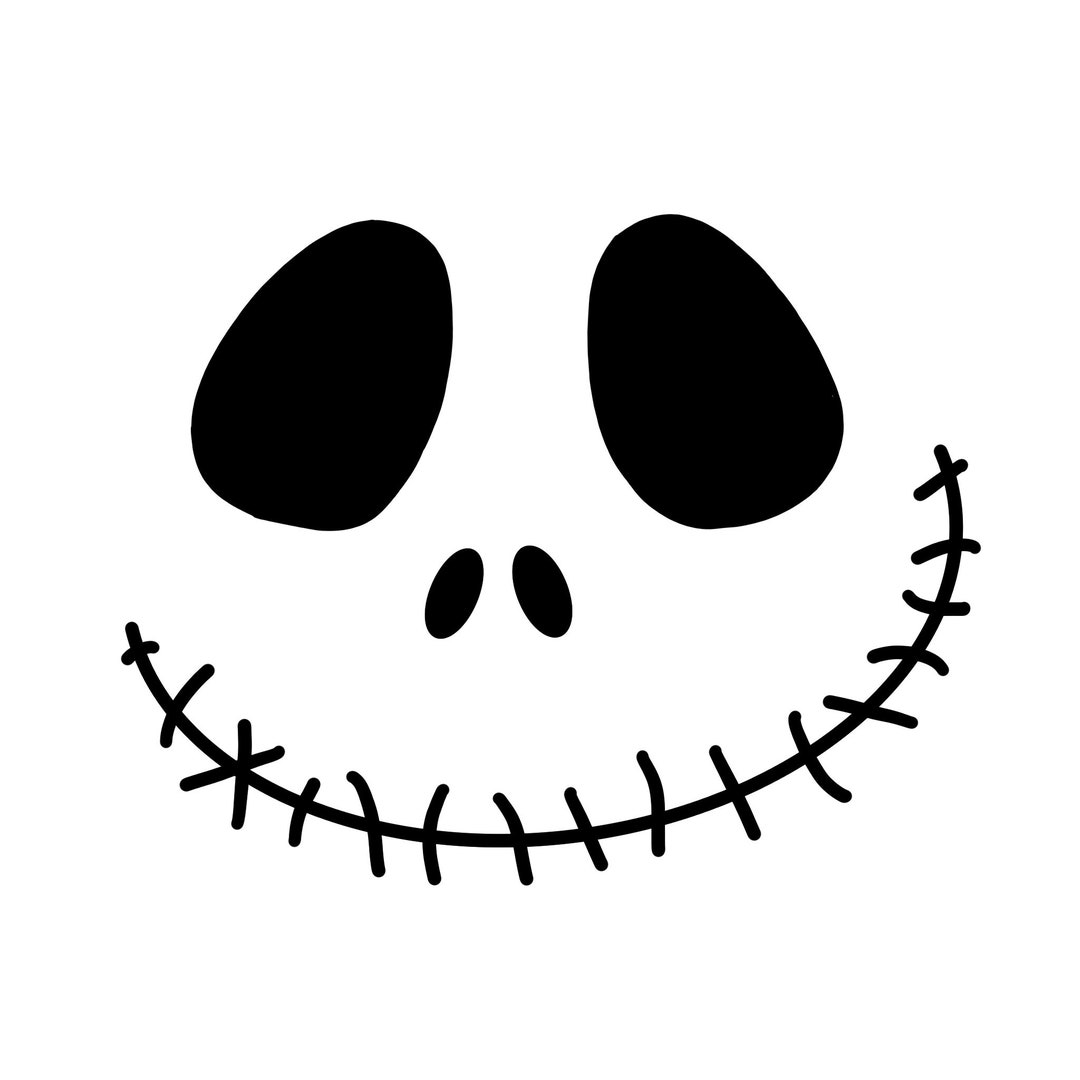 Jack Skellington Face (the Nightmare Before Christmas) Digital Files ...