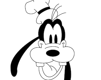 Goofy's Face Svg - Etsy