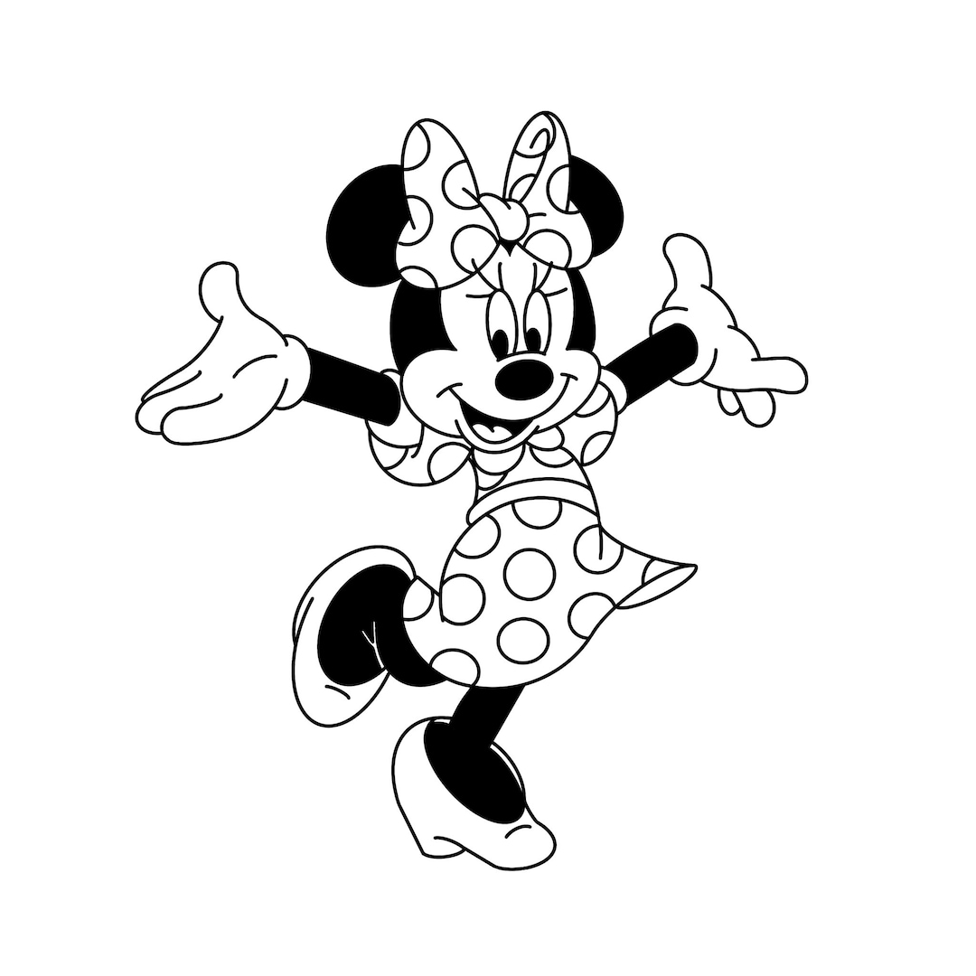 Minnie Mouse Svg/png/pdf/jpeg Digital Files - Etsy