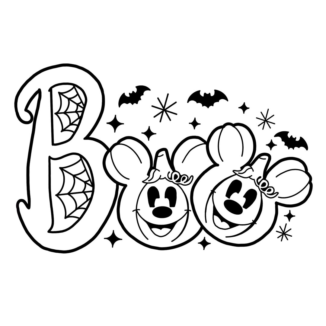 Mickey Pumpkin boo Digital Files - Etsy