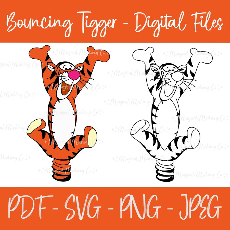 Tigger Svg - Etsy