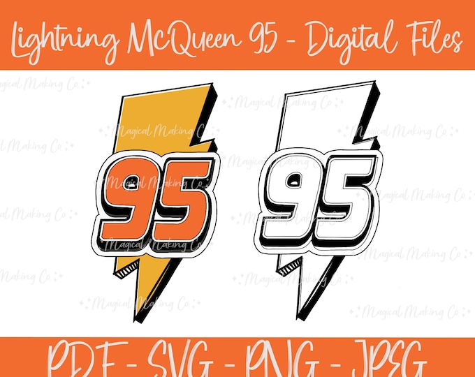 Lightning Mcqueen 95 Digital Download PNG - Etsy Canada