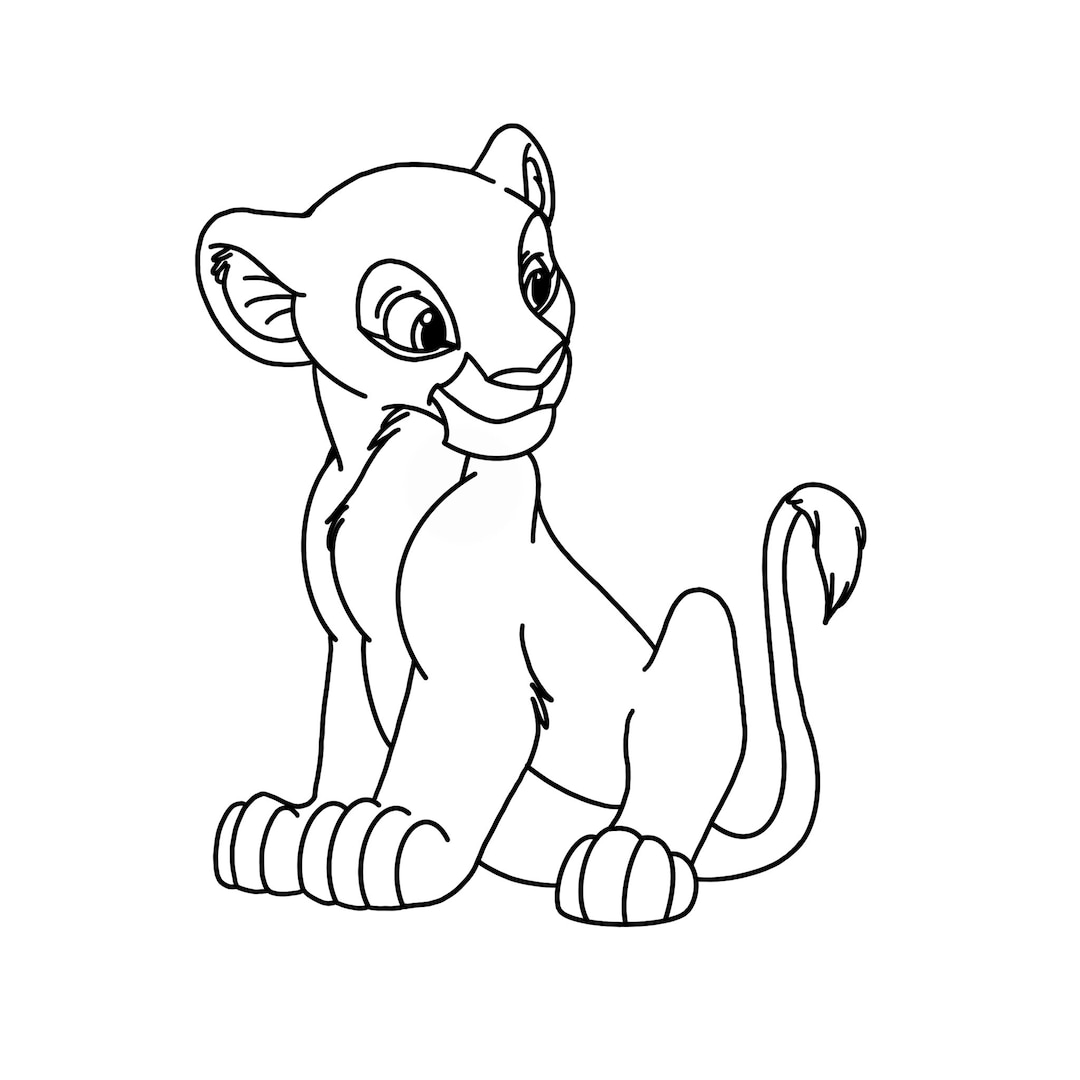 Young Nala the Lion King Digital Files Svg/pdf/png/jpeg the Lion King ...