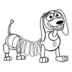 Slinky Dog toy Story Digital Files Svg/pdf/png/jpeg Kids Coloring Pages ...