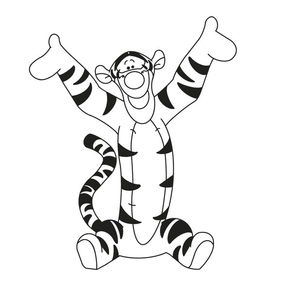 Tigger Stripes Svg - Etsy