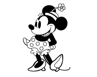 Retro Minnie Svg - Etsy UK