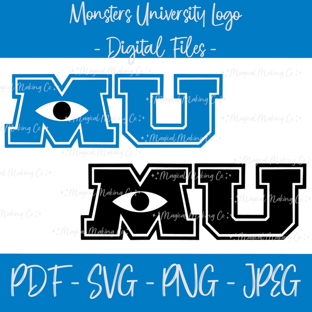 Monsters University Logo (monsters University) Digital Files - Svg/png ...