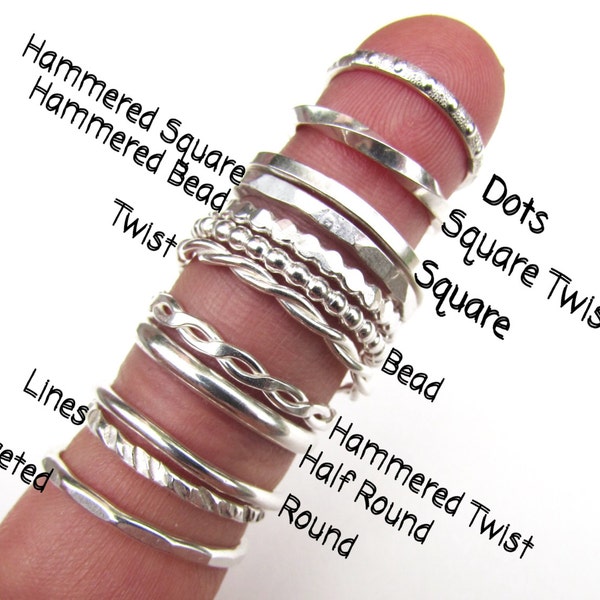 Stackable Mothers Rings - Etsy