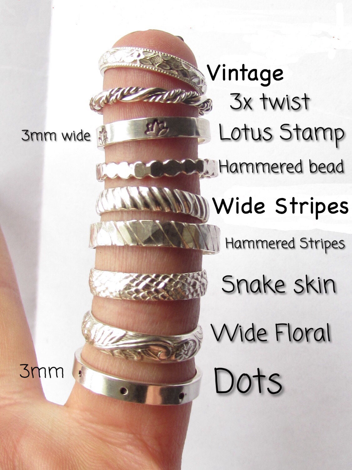 Sterling Silver Toe RingThick gaugeKnuckle RingToe | Etsy