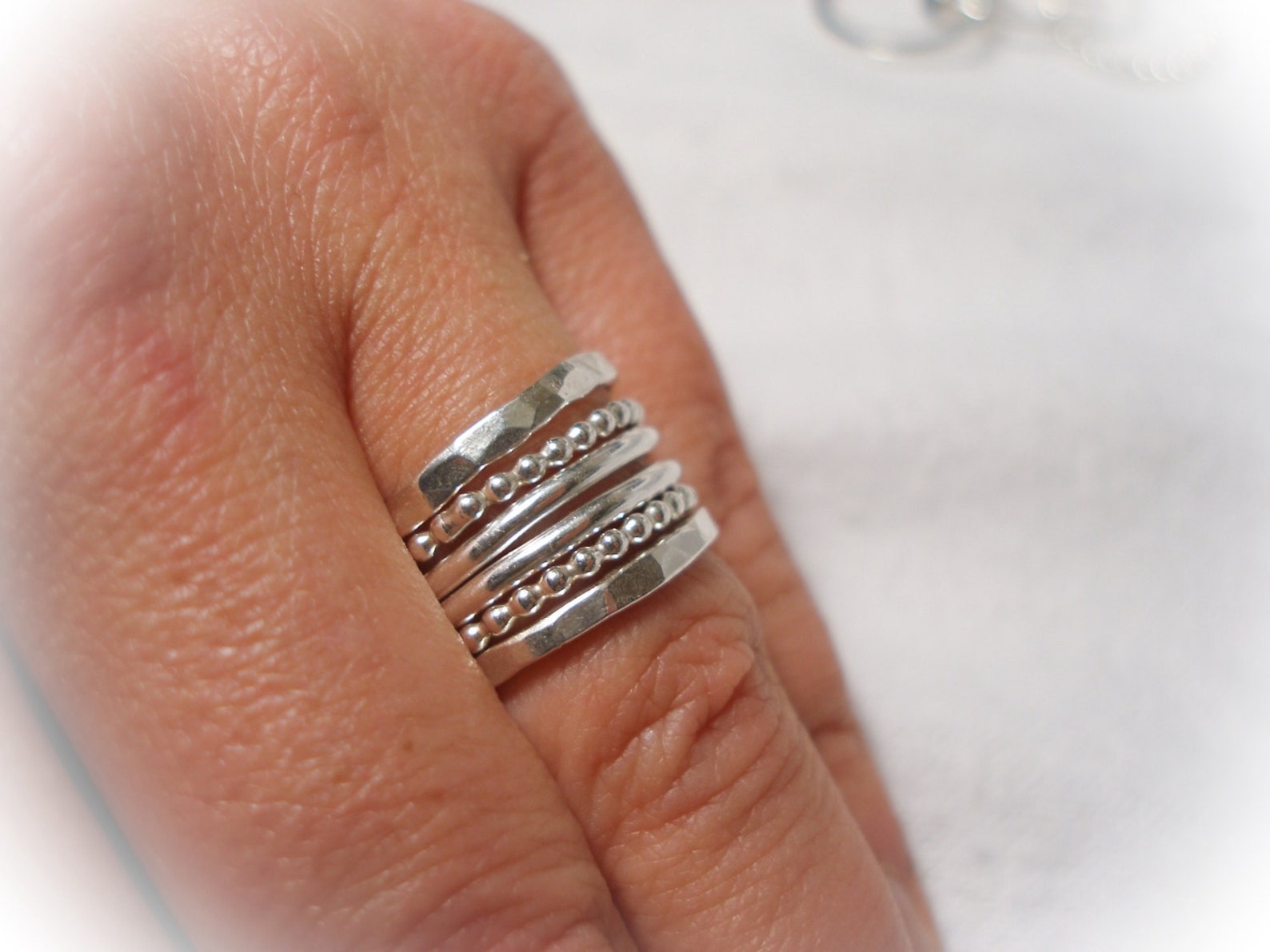 Add a Birthstone! Mother Ring, Personalized Mother Stack Ring, Mother's ...