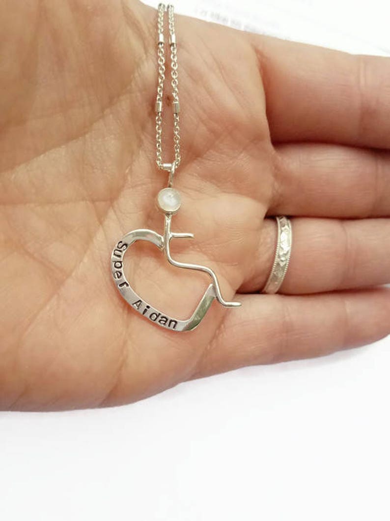 Sterling Charm,wheelchair Pendant,handstamped Charm,birthstone Charm ...