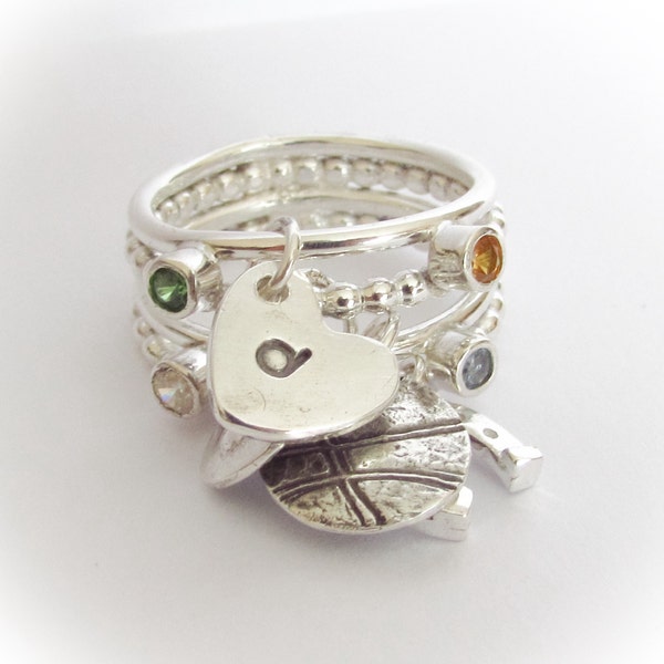 Dangle Charm Ring - Etsy