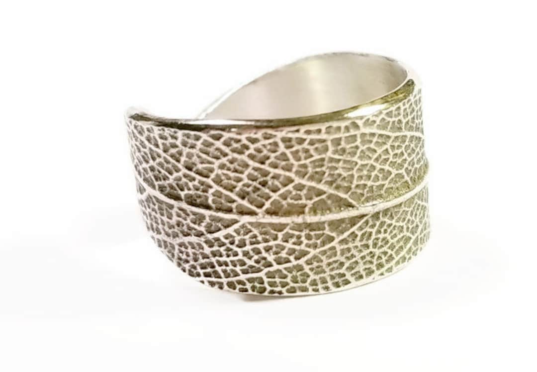 Open Sage Boho Ring,gift for Her,chef Gift,silver Wrap Ring,ooak Ring ...
