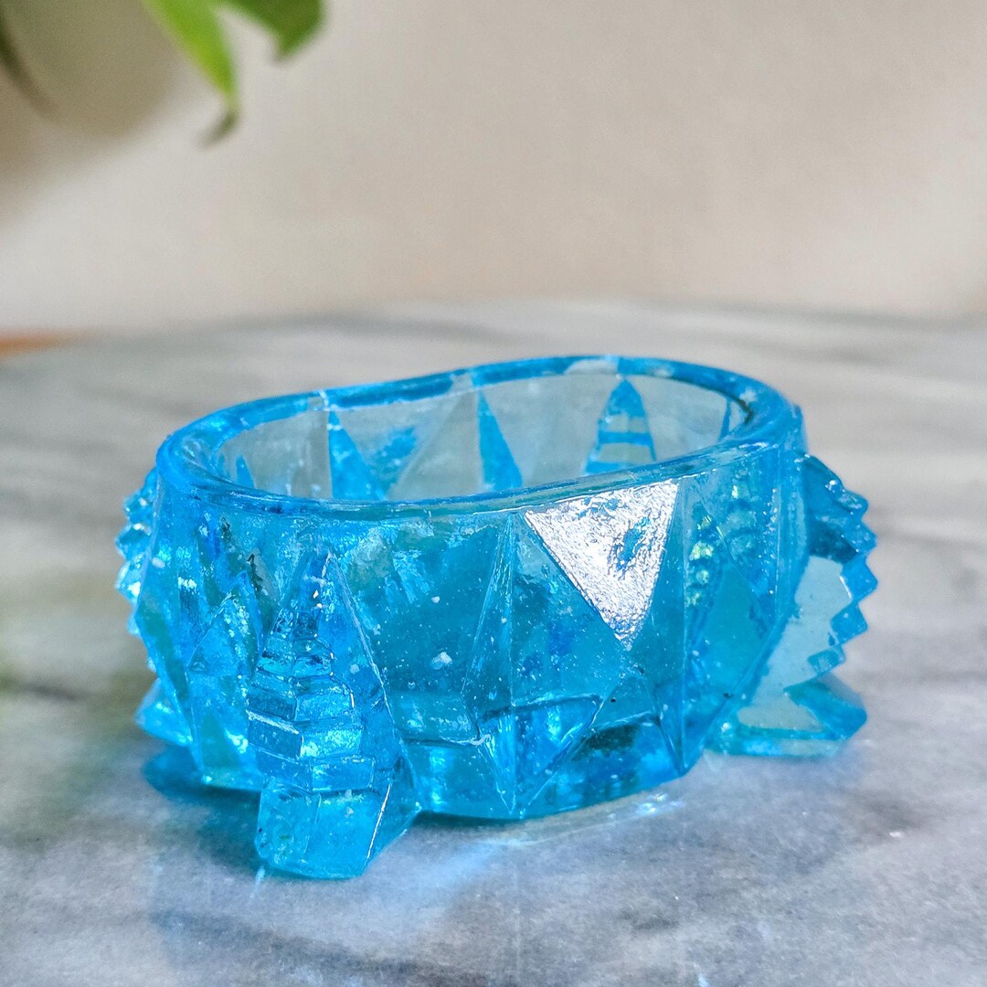 Ice Blue Pressed Glass Master Salt Cellar With Feet – Vintage - Etsy