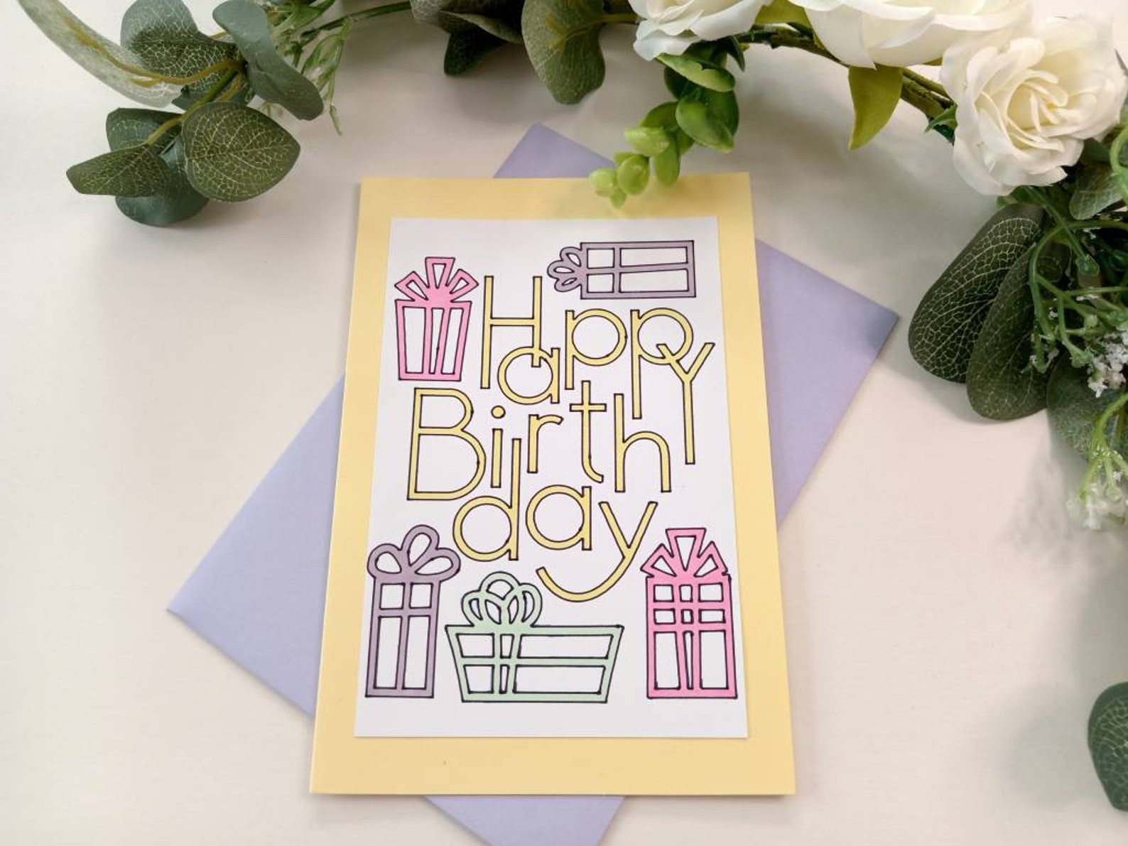 Happy Birthday Card, Greeting Cards, Gender Neutral Birthday, Cards for ...