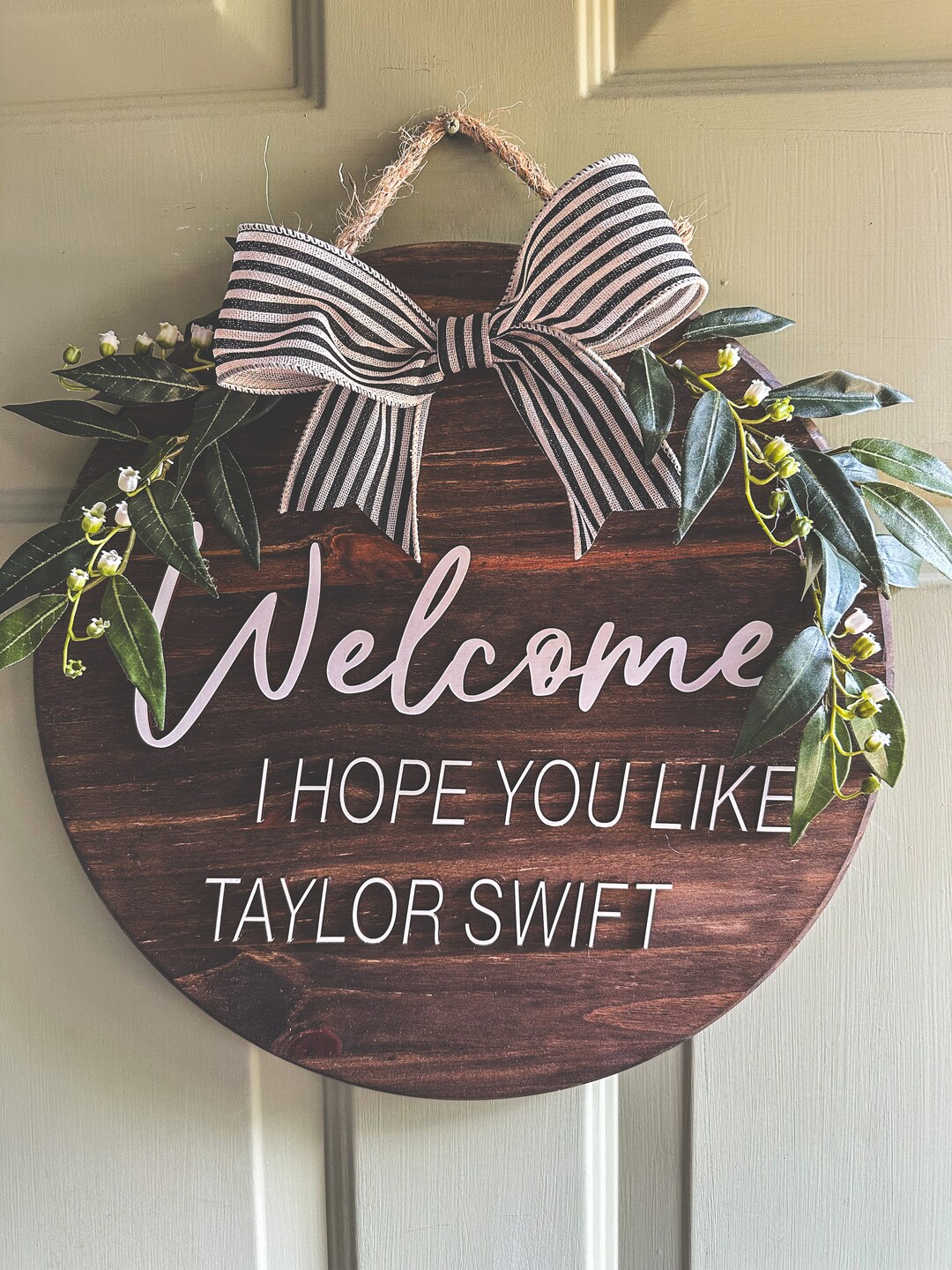 I Hope You Like Taylor Swift Door Hanger, Taylor Swift Front Door Sign ...