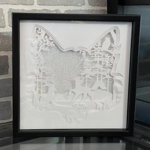 Fox Light Box Shadow Box - Digital Files - Etsy