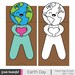 Earth Day Paper Bag Puppets, 3 Different Faces, Earth Globe Craft for ...