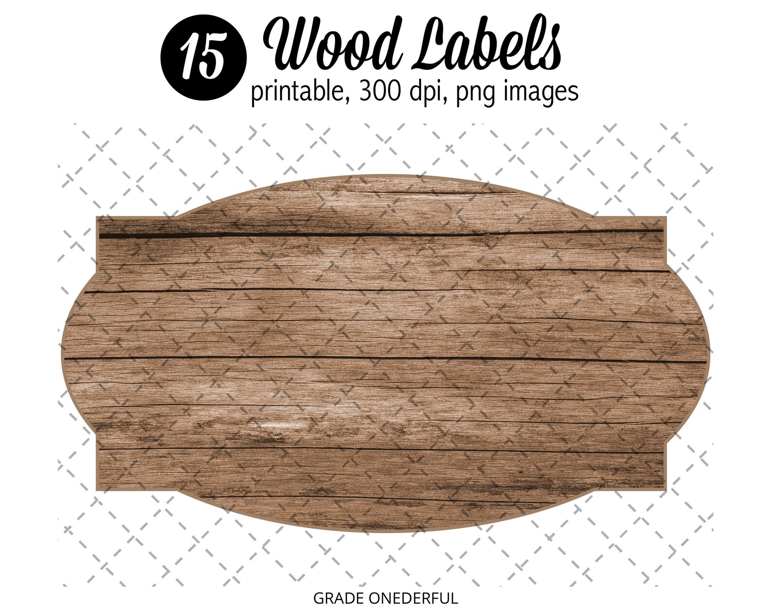 Rustic Wood Labels Digital Brown Wooden Labels Printable - Etsy