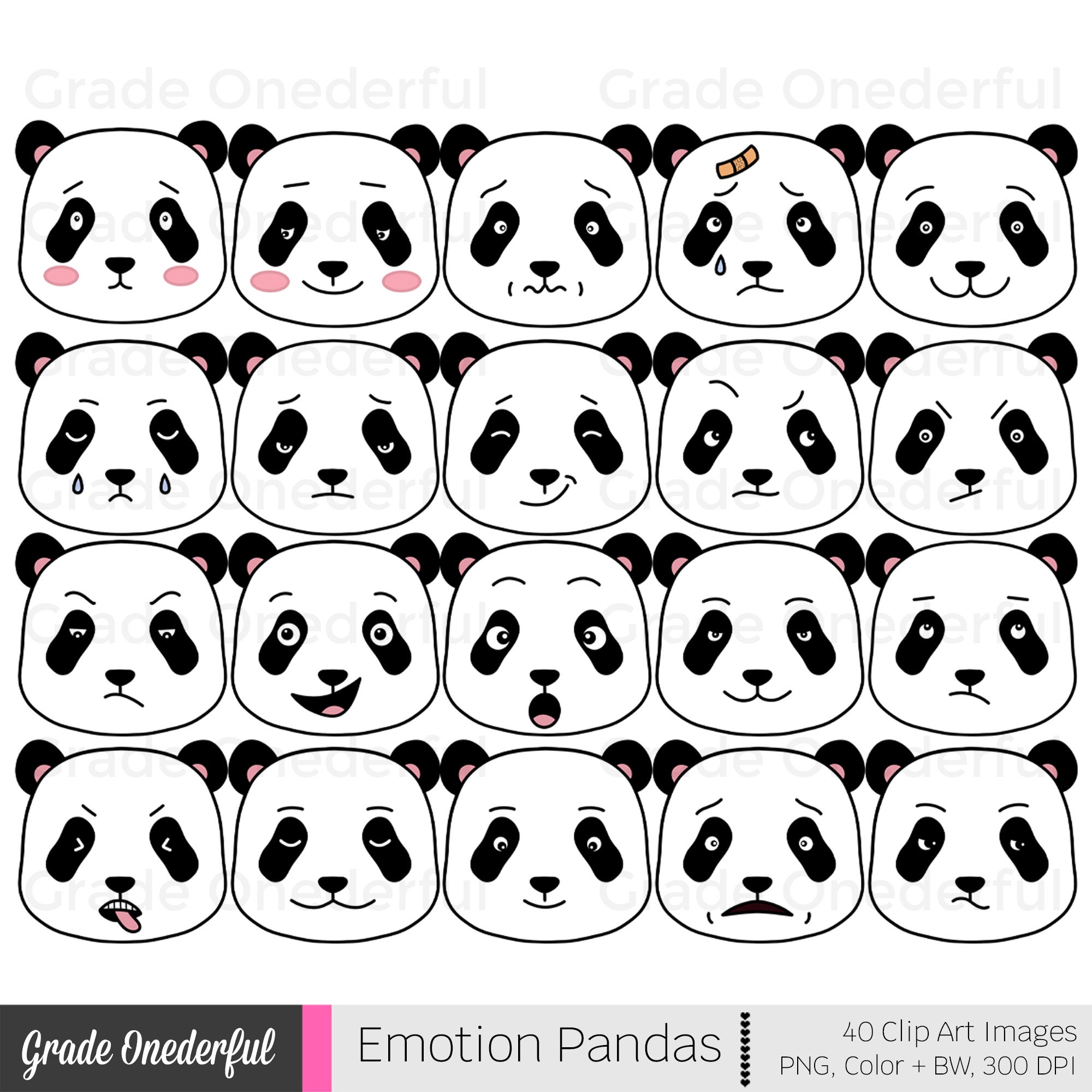 Emotion Faces Clip Art Free