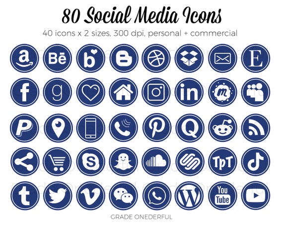 Individual Social Media Icons For Email Signature