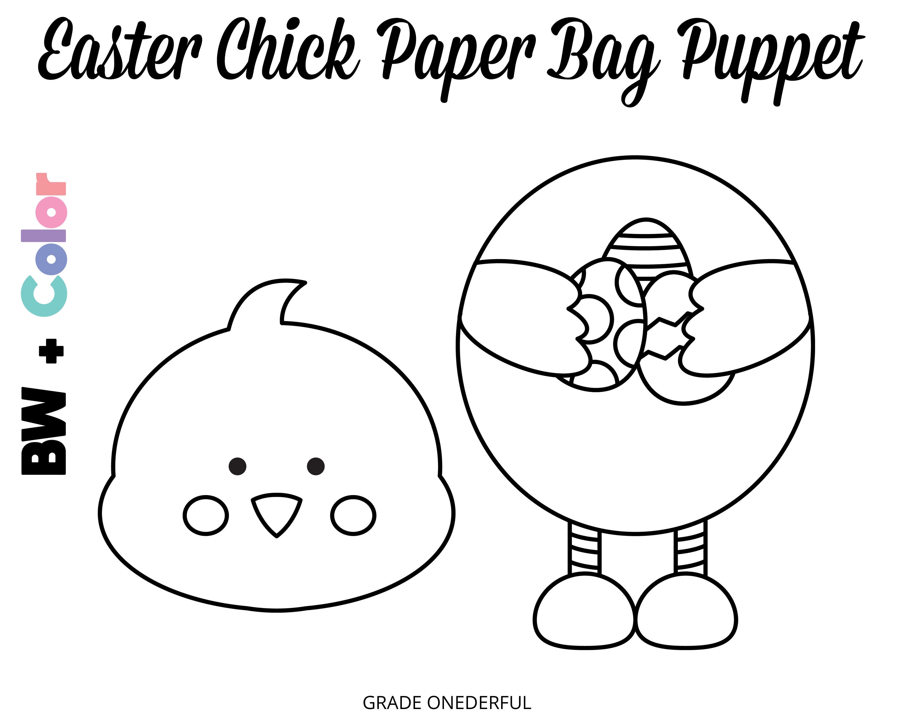 Easter Chick Template