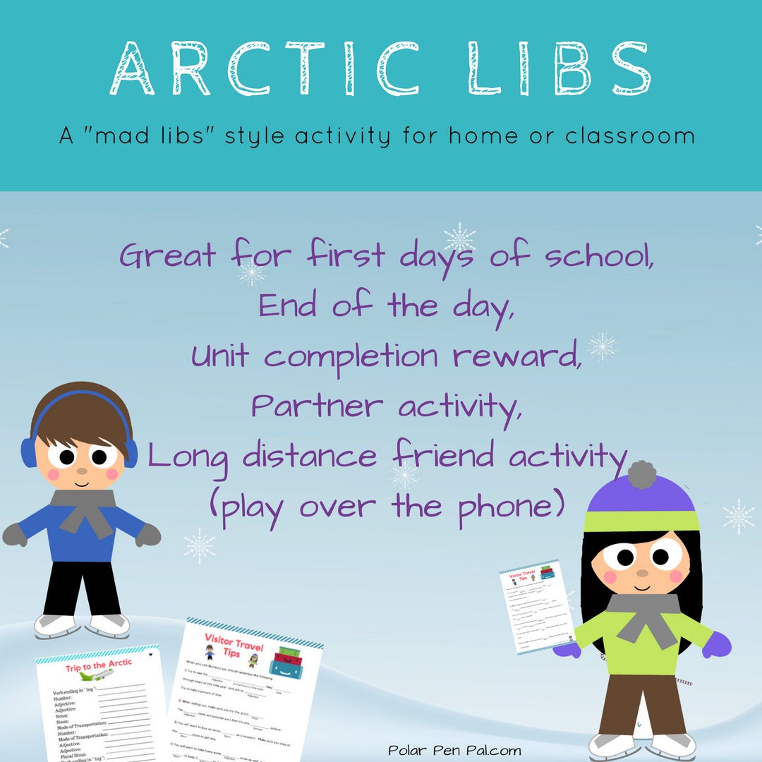 Mad Libs, Arctic Libs, Mad Libs Kids, Educational Games, Long Distance ...