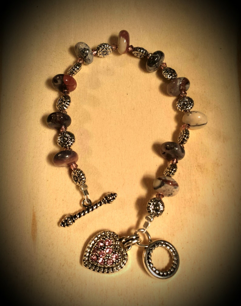 Beautiful Terra Rosa Jasper Puff Round Stones With Rose - Etsy