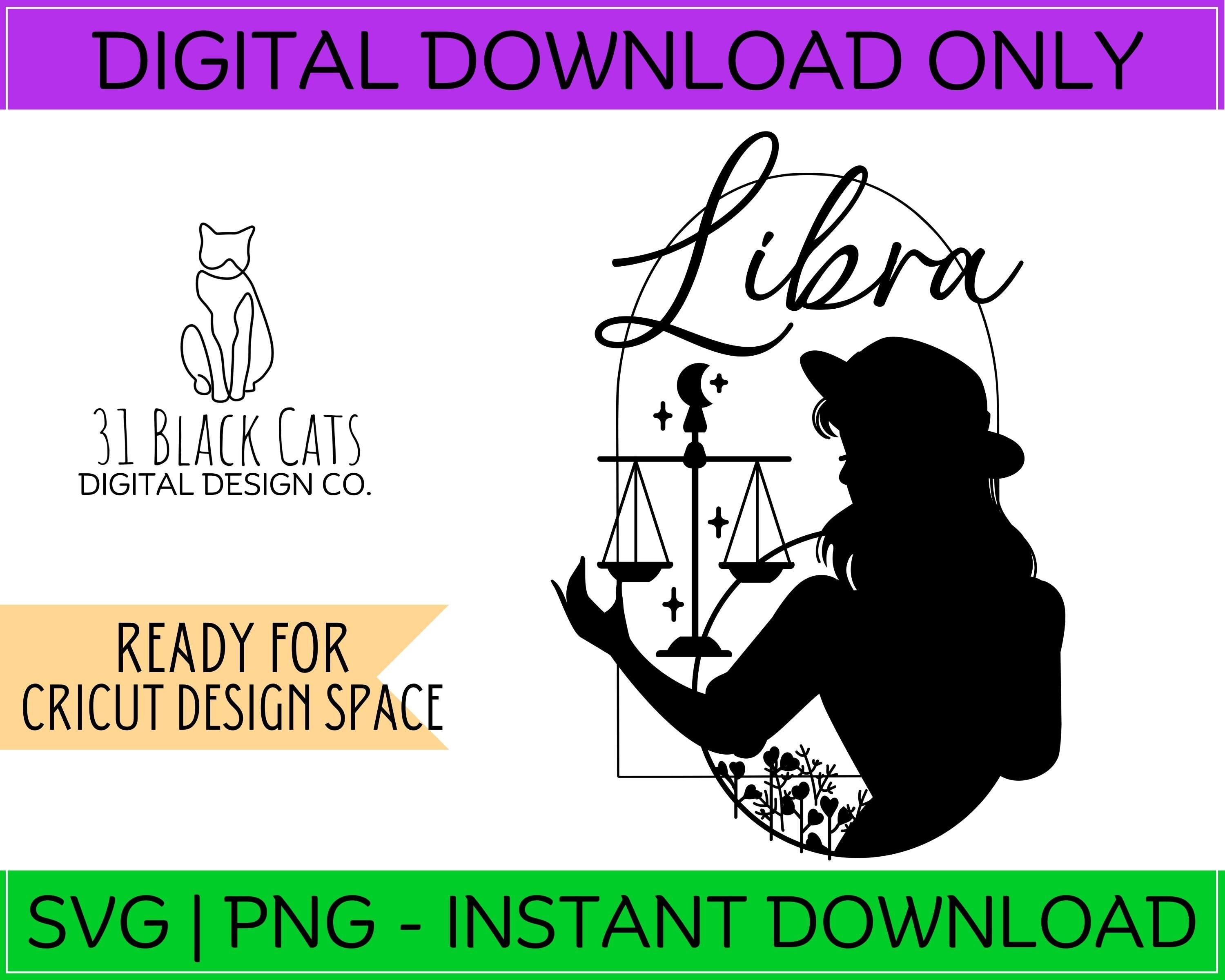 Libra Svg Png Zodiac Libra Scale Svg Png Zodiac Sign Svg Witch Svg ...