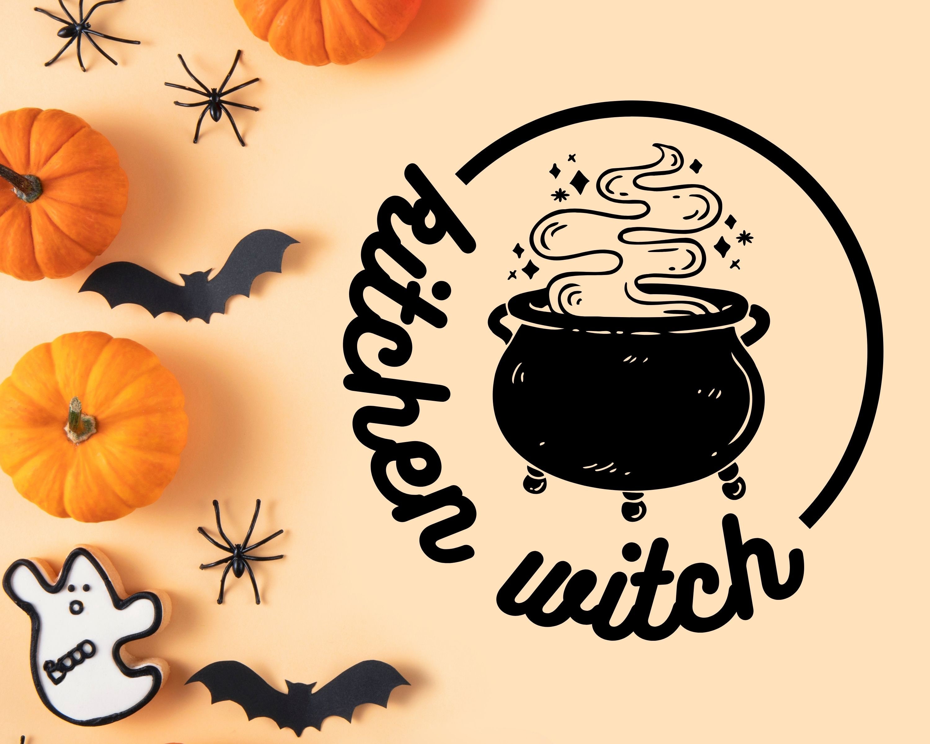 Kitchen Witch Svg Png Magic Cauldron Svg Png Witch Brew Svg Witchcraft ...