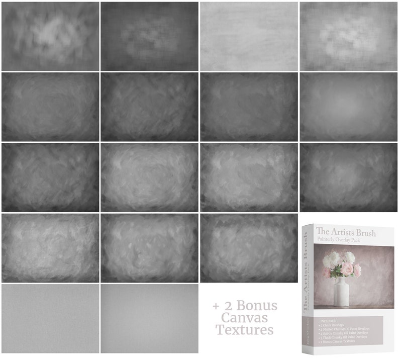 The Artists Brush - Fine Art Painterly Overlay Collection - Etsy