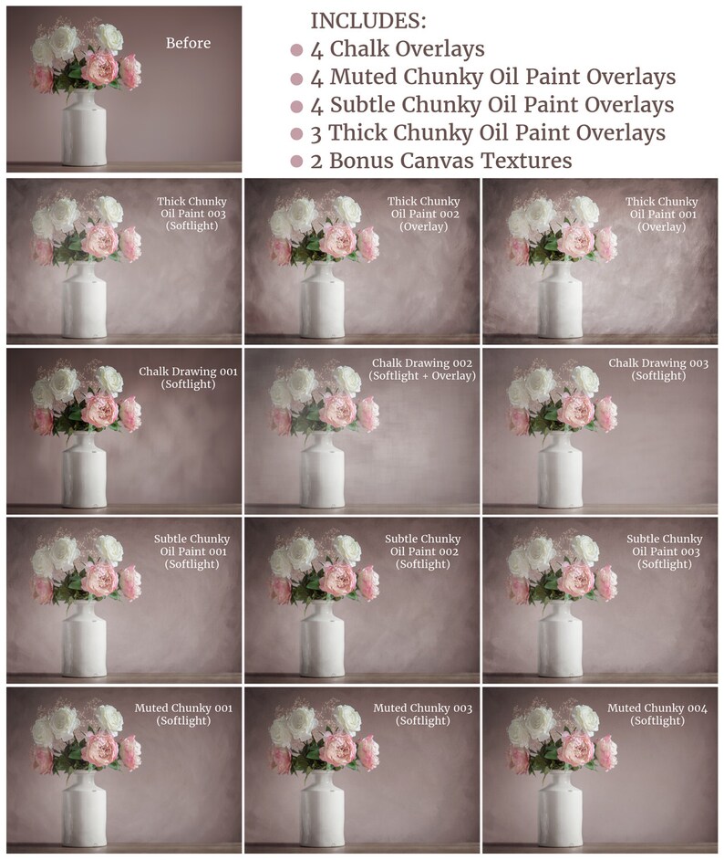 The Artists Brush - Fine Art Painterly Overlay Collection - Etsy