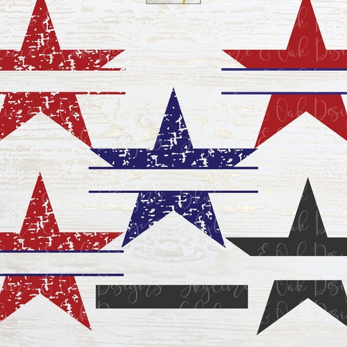 Distressed Star SVG Bundle Grunge Star SVG Distressed 4th - Etsy
