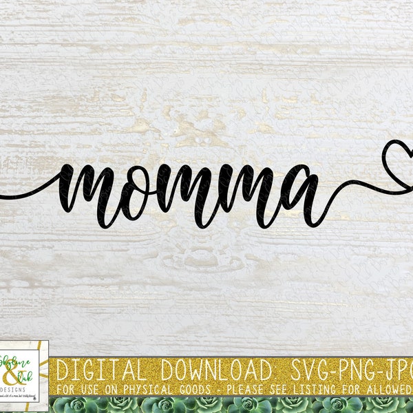 Momma Svg - Etsy