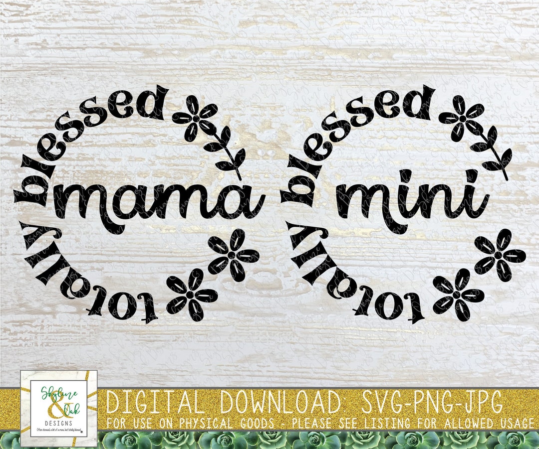 Totally Blessed Mama Mini SVG Bundle | Retro Mama Mini Svg Png | Mother ...
