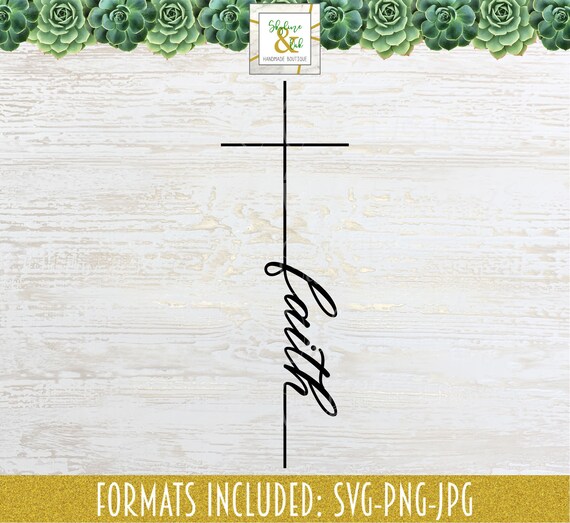 Faith in a Cross SVG Vertical Faith SVG Vertical Cross SVG - Etsy Canada