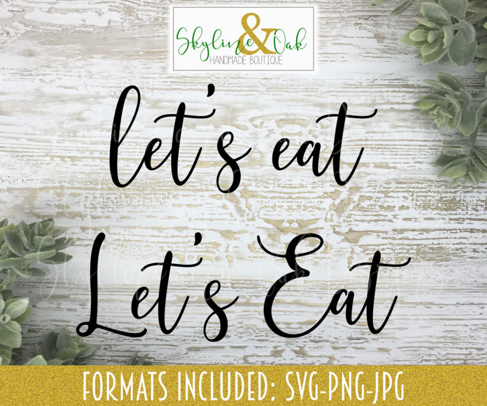 Let's Eat SVG Cut File for Cricut Instant Download | Etsy