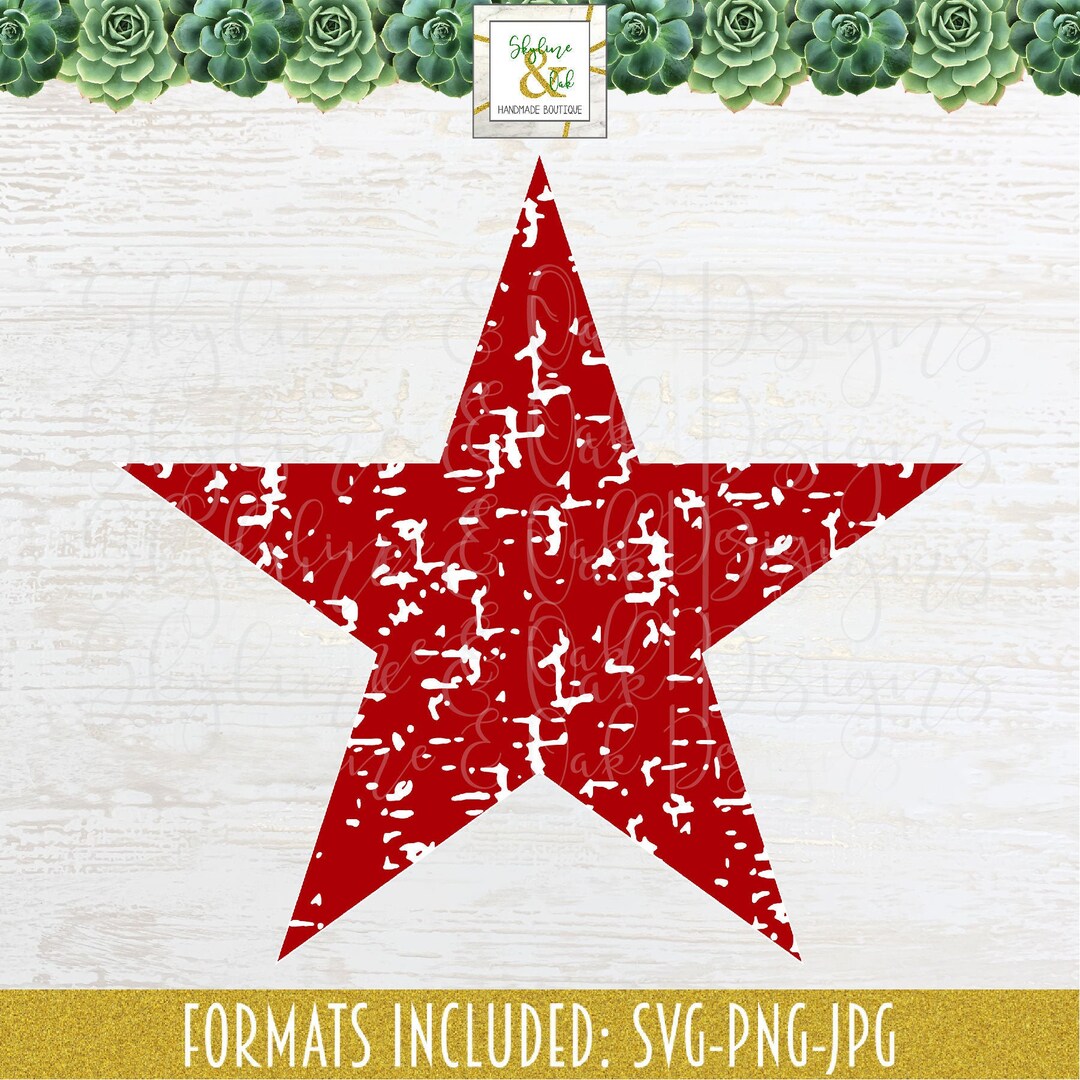 Distressed Star SVG | Grunge Star SVG | Distressed 4th of July SVG ...