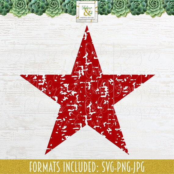 Distressed Star SVG Grunge Star SVG Distressed 4th of July - Etsy India