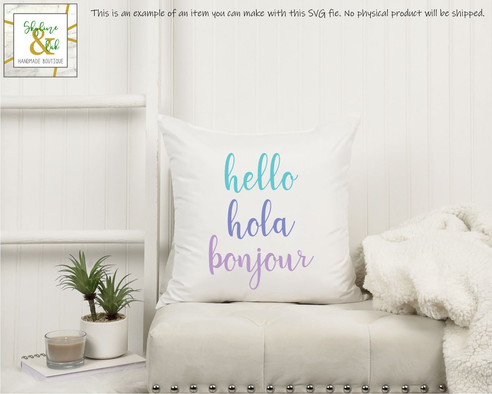 Hello Hola Bonjour SVG Bundle | Hello SVG Cut File | Hola SVG | Bonjour ...