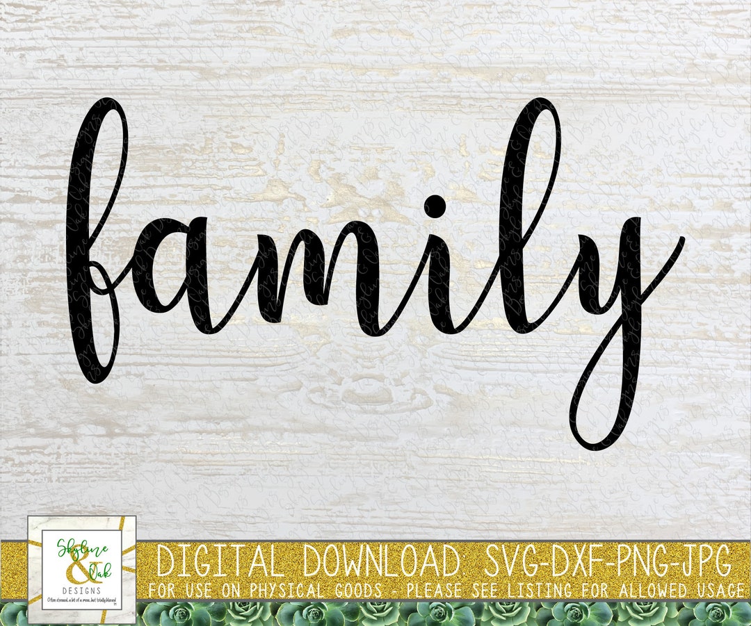 Family SVG | Cut File for Cricut | Instant Download | Digital Download ...