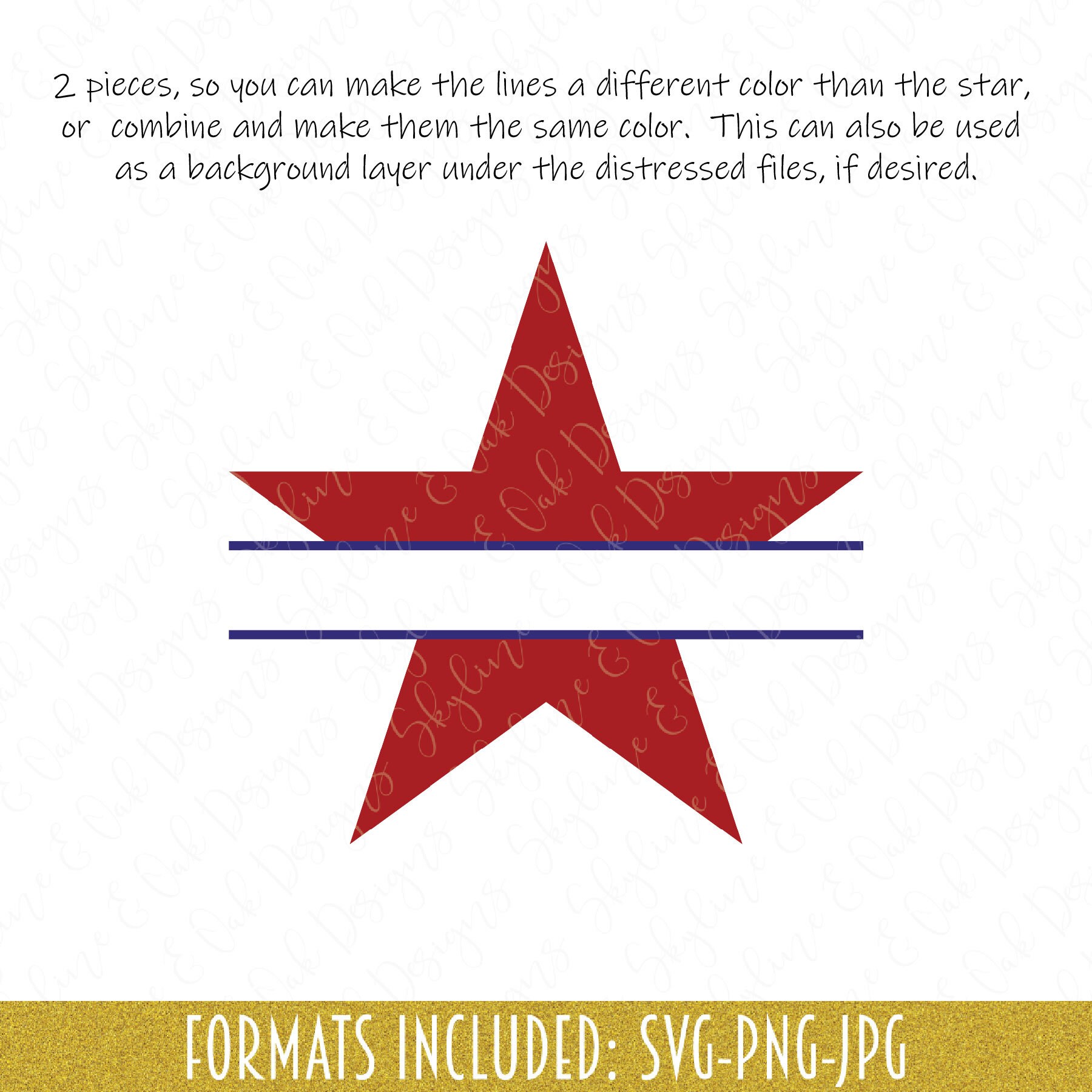 Distressed Split Star SVG Bundle | Grunge Split Star SVG | Distressed ...