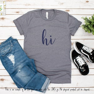 Hi SVG Hi Cursive SVG Hi Script SVG Hi Svg Cut File Hi Cut File for ...