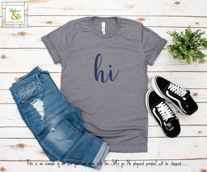 Hi SVG Hi Cursive SVG Hi Script SVG Hi Svg Cut File Hi - Etsy UK
