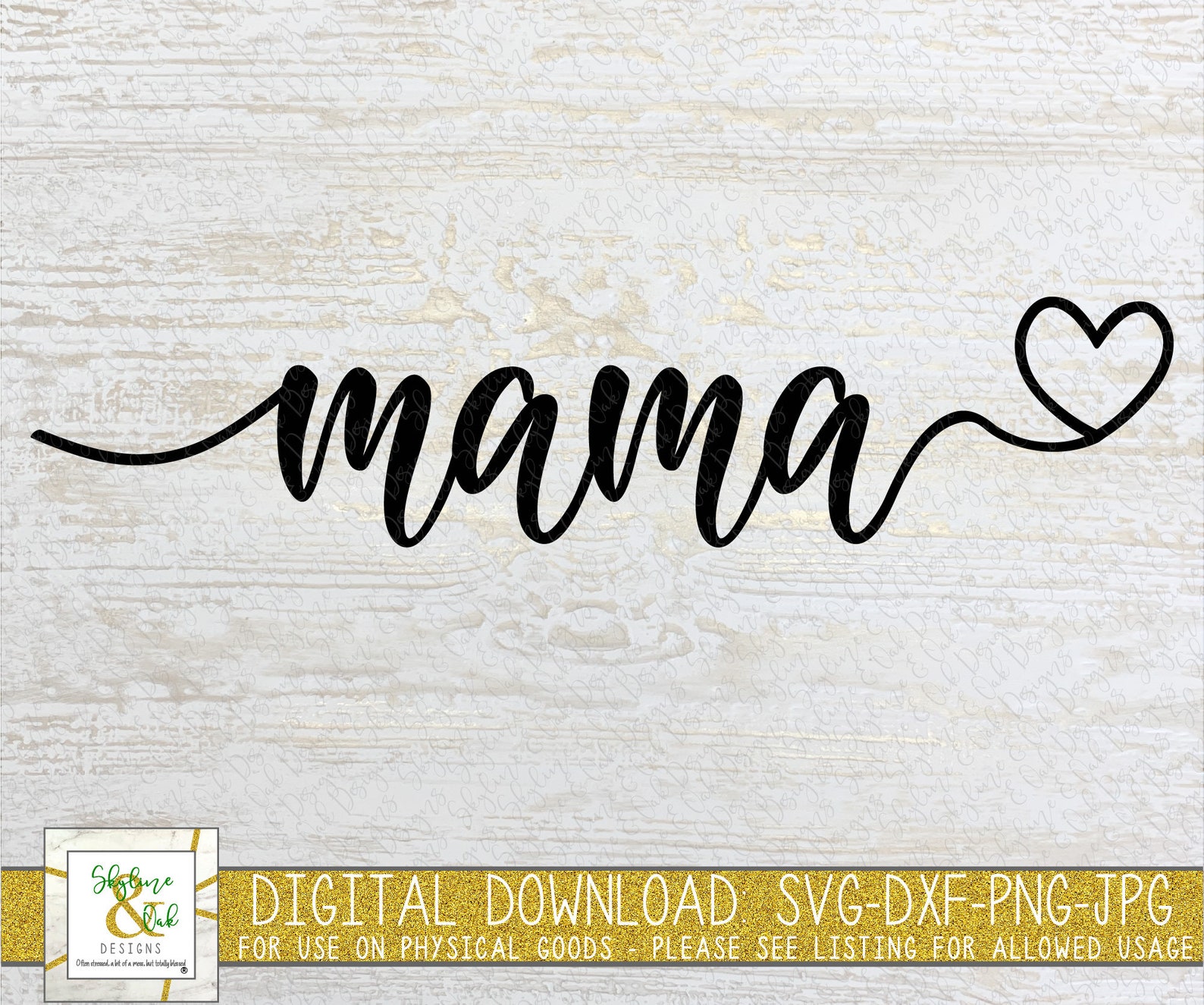 Mama Heart SVG PNG Mama With Heart Svg Mother's Day - Etsy