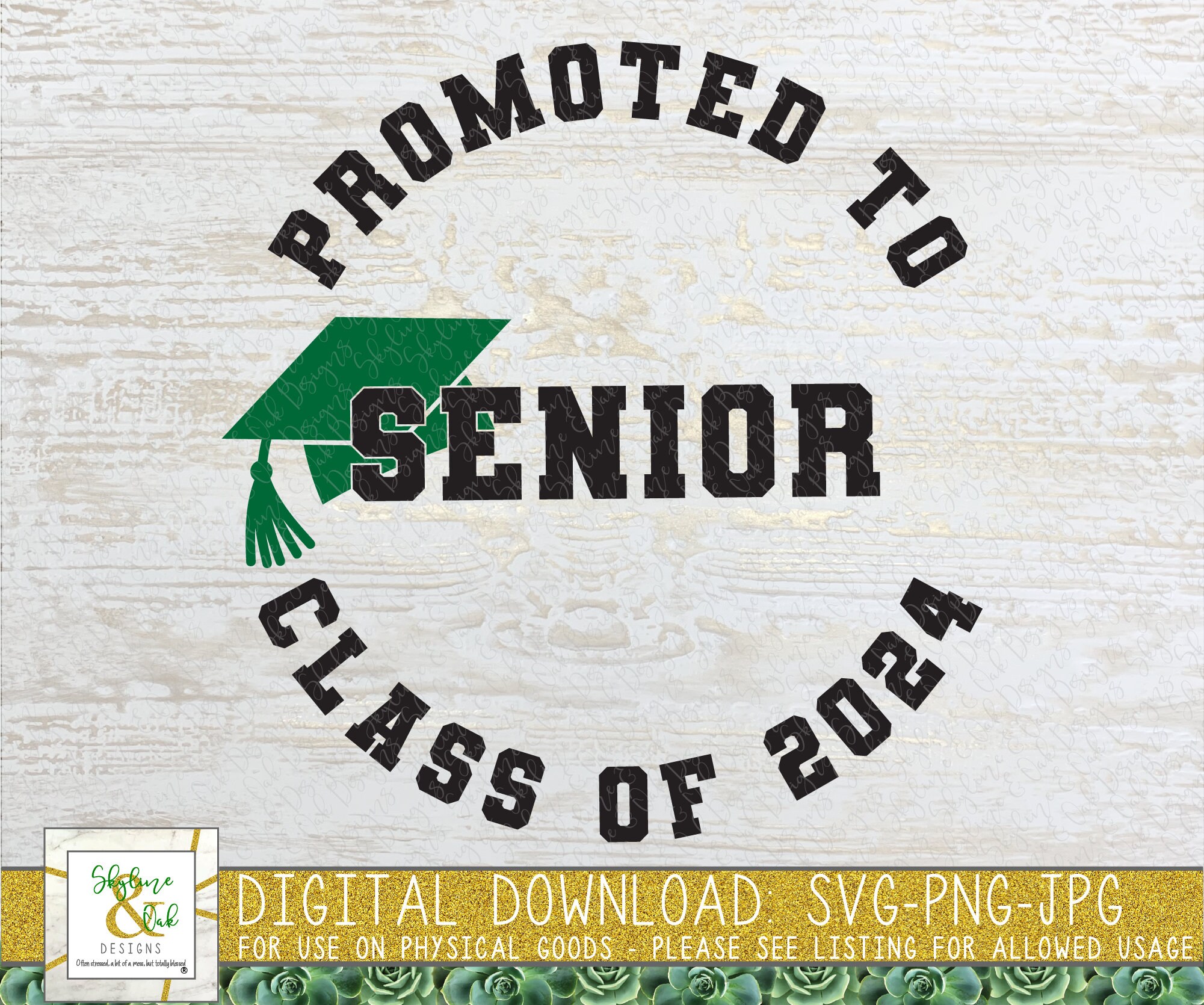Promoted to Senior SVG PNG - Class of 2024 Svg Png - Next Grade Level ...