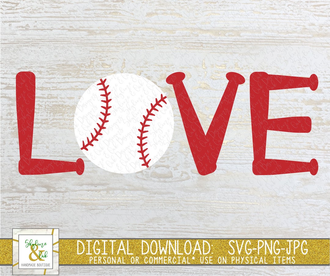 Love Baseball SVG | Baseball O SVG - Baseball Bat SVG - Baseball Svg ...