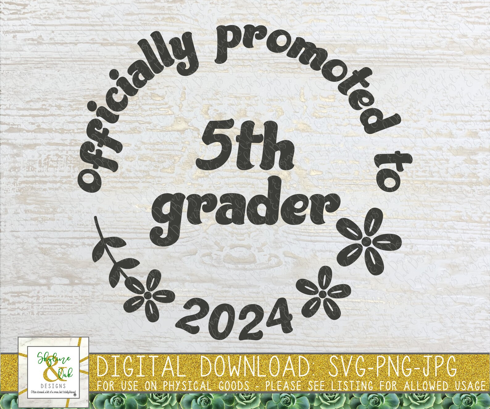 Officially Promoted to 5th Grader SVG PNG - Fifth Grade SVG - Next ...