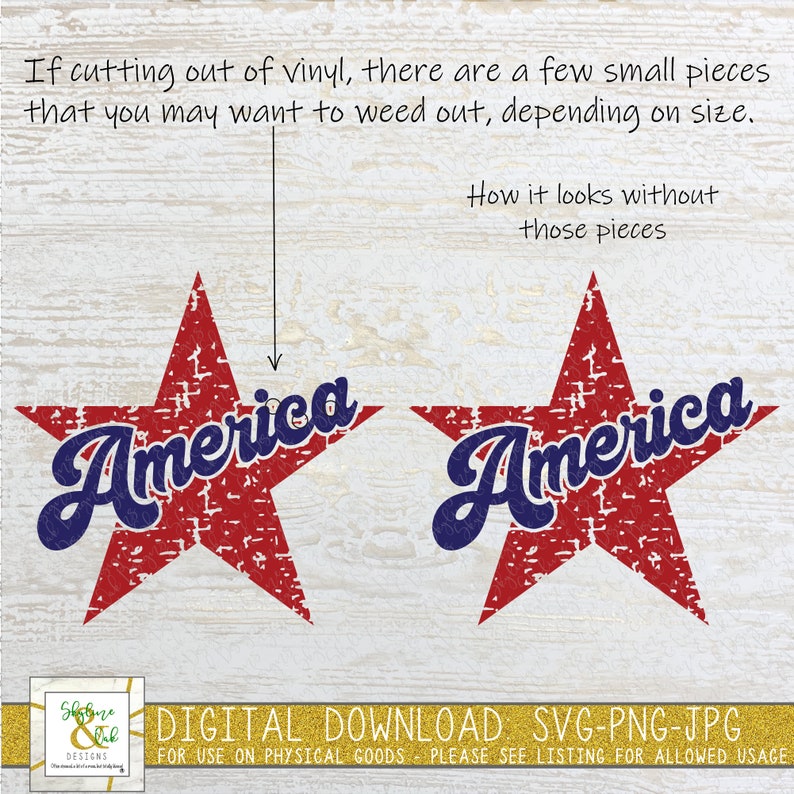 America Distressed Star SVG PNG | America Grunge Star SVG | Distressed ...